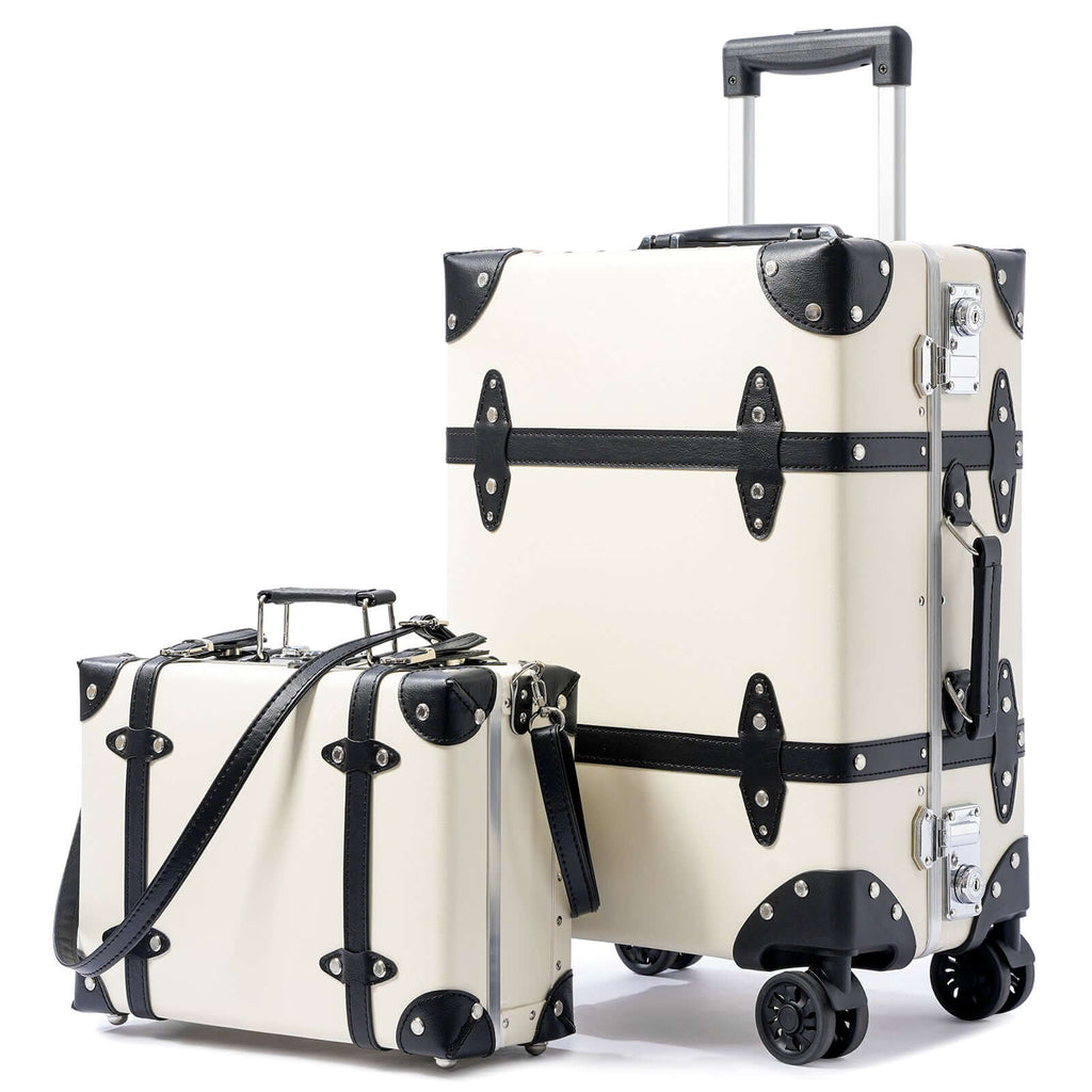urecity Vintage Wide Aluminum Frame Luggage Set – urecity-luggage